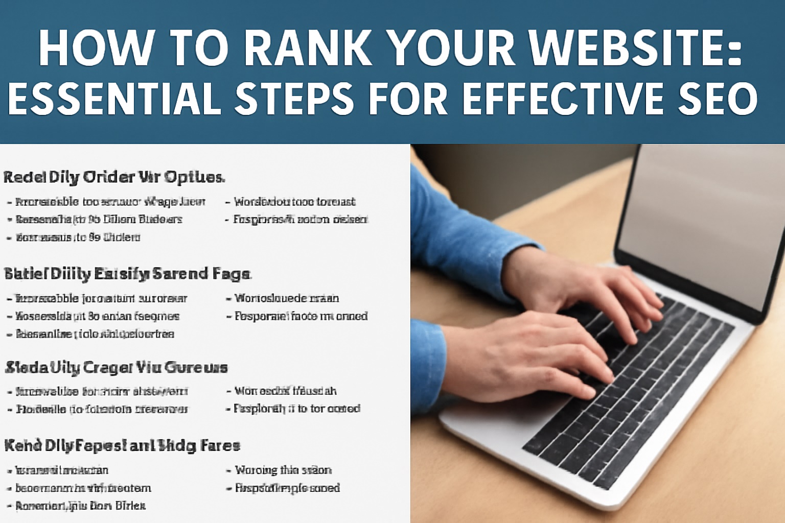 How to Rank Your Website: Essential Steps for Effective SEO